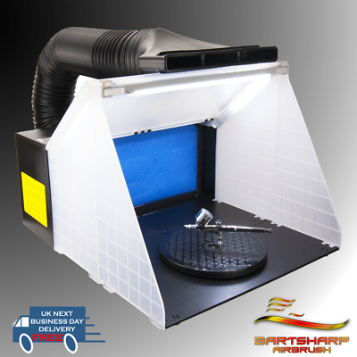 Airbrush Spray Booth Extractor Exhaust Kit LED Lights Spray Booths UK ...