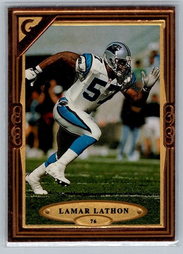 1997 TOPPS GALLERY CARD # 76 Lamar Lathon - Carolina Panthers | eBay