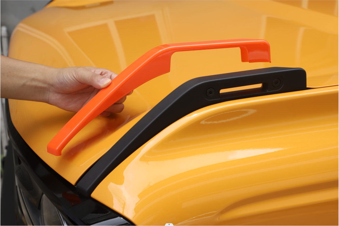 Engine Hood Hinge Expansion Trim Cover For Ford Bronco 2021+ Orange ...