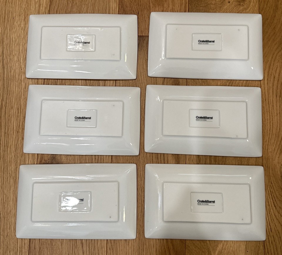 Crate & Barrel Beer Sampler Plates Set Of 6 Very Good Condition | eBay