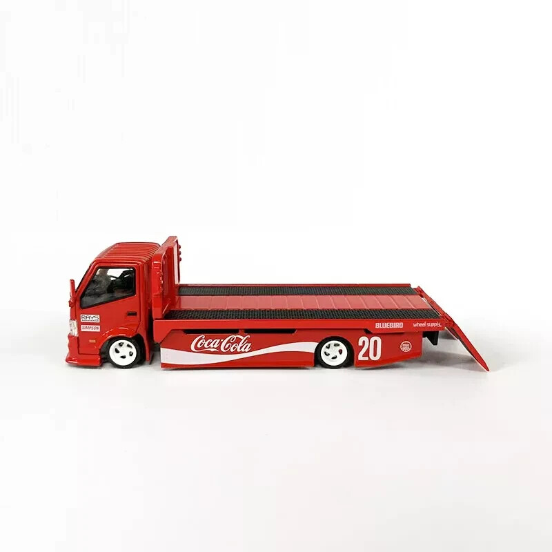 H300 FLATBED TRANSPORT TRAILER COKE COCA COLA TOW TRUCK 1/64 DIECAST BY ...