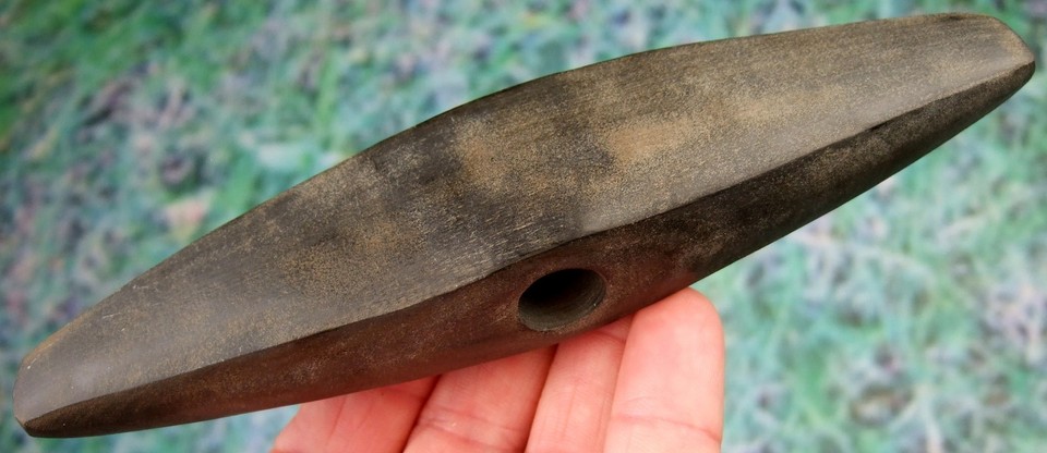 Super Fine G10 New York Banded Slate Winged Pick Bannerstone with COA ...