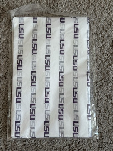 NEW LSU tissue paper Gift Wrapping 5 Sheets 20x30 Louisiana State ...