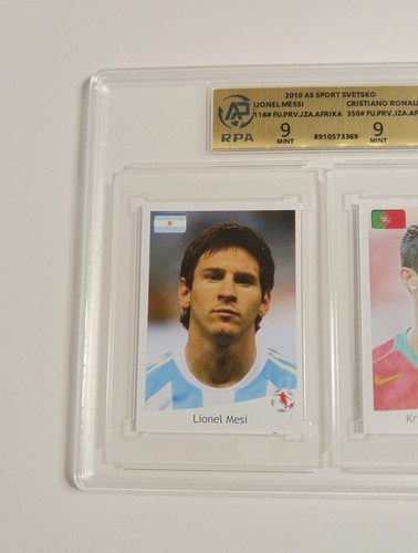 Lionel Messi Cristiano Ronaldo Stickers RPA 9 World Cup 2010 AS Sport ...