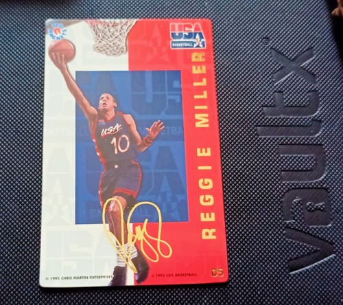 Reggie Miller signature dream team carte pro magnets NBA basketball | eBay