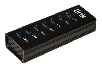 Link Hub 7 Ports USB 3.0 Aluminium mit Netzteil Lkhub37 Usb Hub | eBay.de