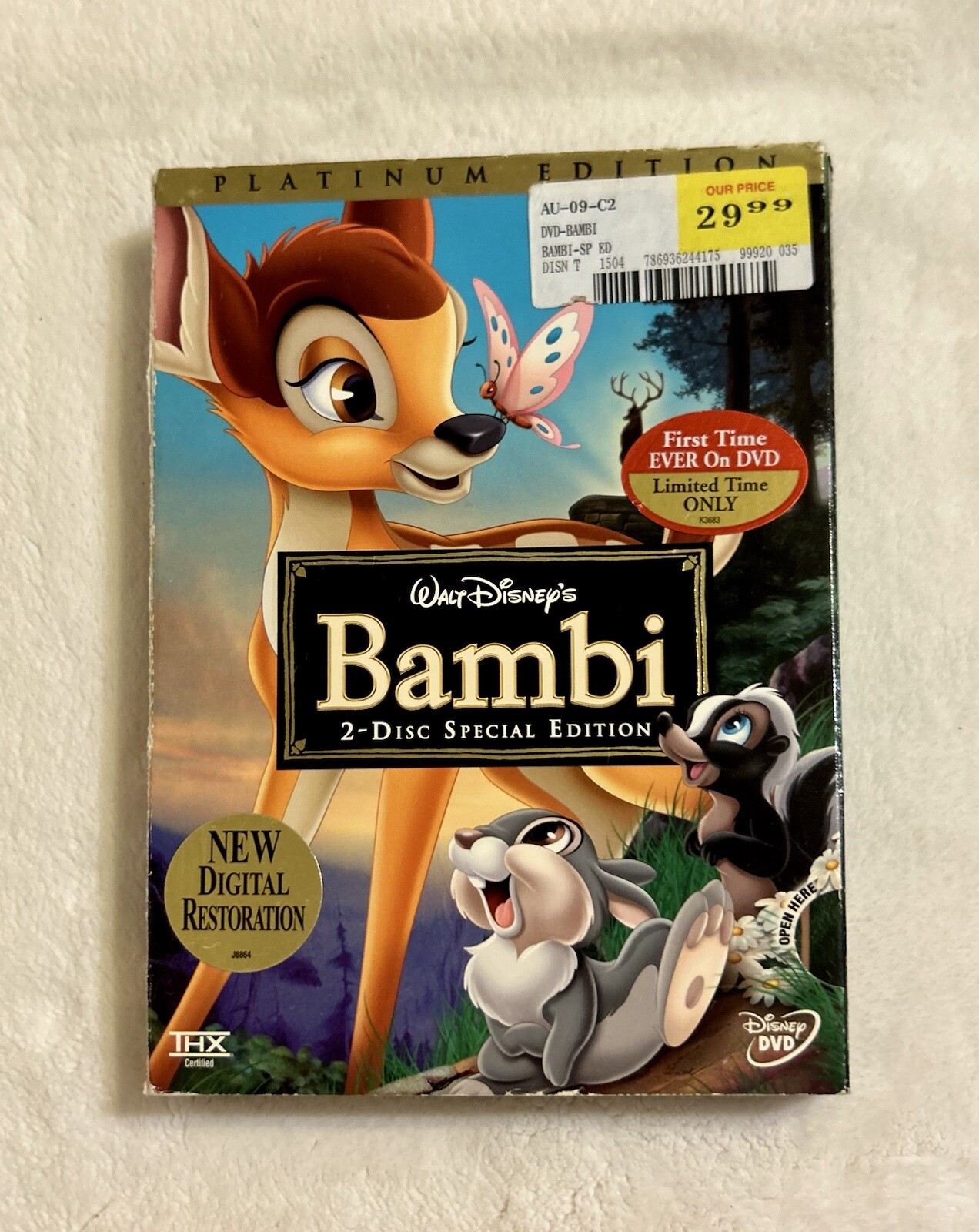 Bambi (DVD, 2005, 2-Disc Set, Special Edition/Platinum Edition ...
