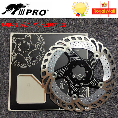 UK MTB Bike Floating Disc Brake Rotor 6 Bolt 140/160/180/203mm for ...