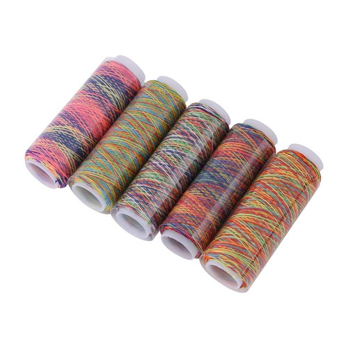 5pcs Gradient Sewing Quilting Embroidery Thread Spools Garment Spare ...