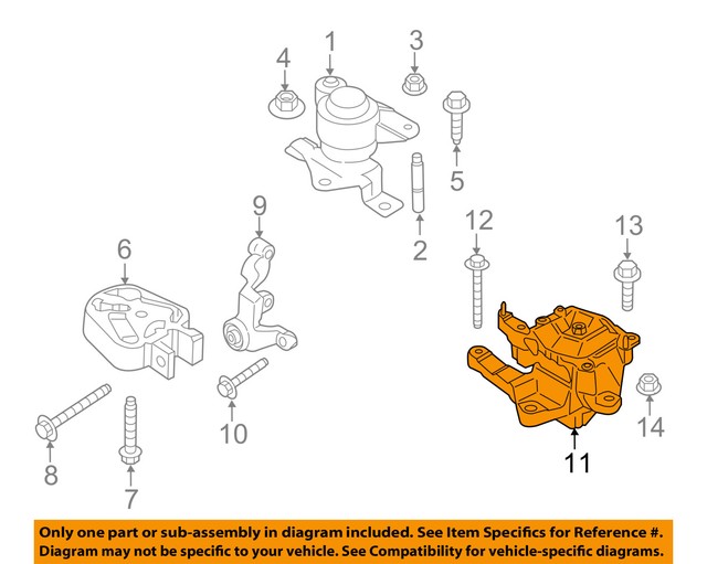 Ford OEM Engine Motor Transmission-upper Mount DG9Z6068Q for sale ...