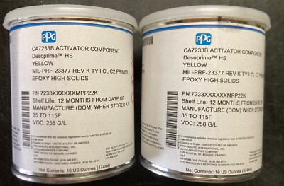 PPG Desoprime CA7233A/B Yellow MIL-PRF-23377 EXP 06/24 Aircraft Paint ...
