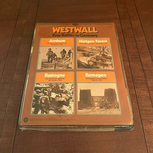 SPI Games Quadrigame - WESTWALL Four Battles - Punched Vintage Wargame ...