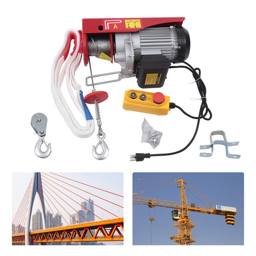 500kg Electric Hoist Winch Engine Crane 110v Electric Hoist Pure Copper ...
