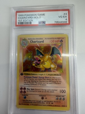 Charizard 004/102 Base Set (Shadowless) Holo First Edition 1st Edition ...