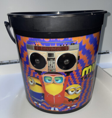 Minions The Rise Of Gru Movie Large Popcorn Plastic Bucket | eBay
