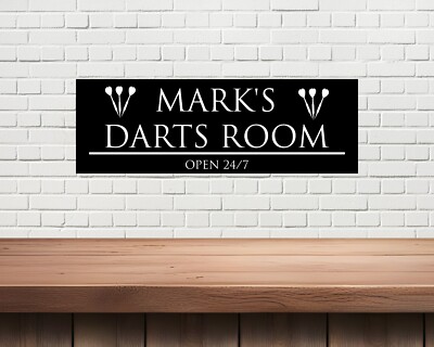 Personalised Darts Room Metal Sign, Darts Room, Mancave. Darts. | eBay UK