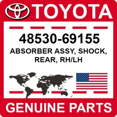 48530-69155 Toyota OEM Genuine ABSORBER ASSY, SHOCK, REAR, RH/LH | eBay