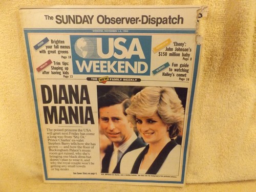 Sunday Observer - Dispatch November 1985 DIANA MANIA cover & article ...