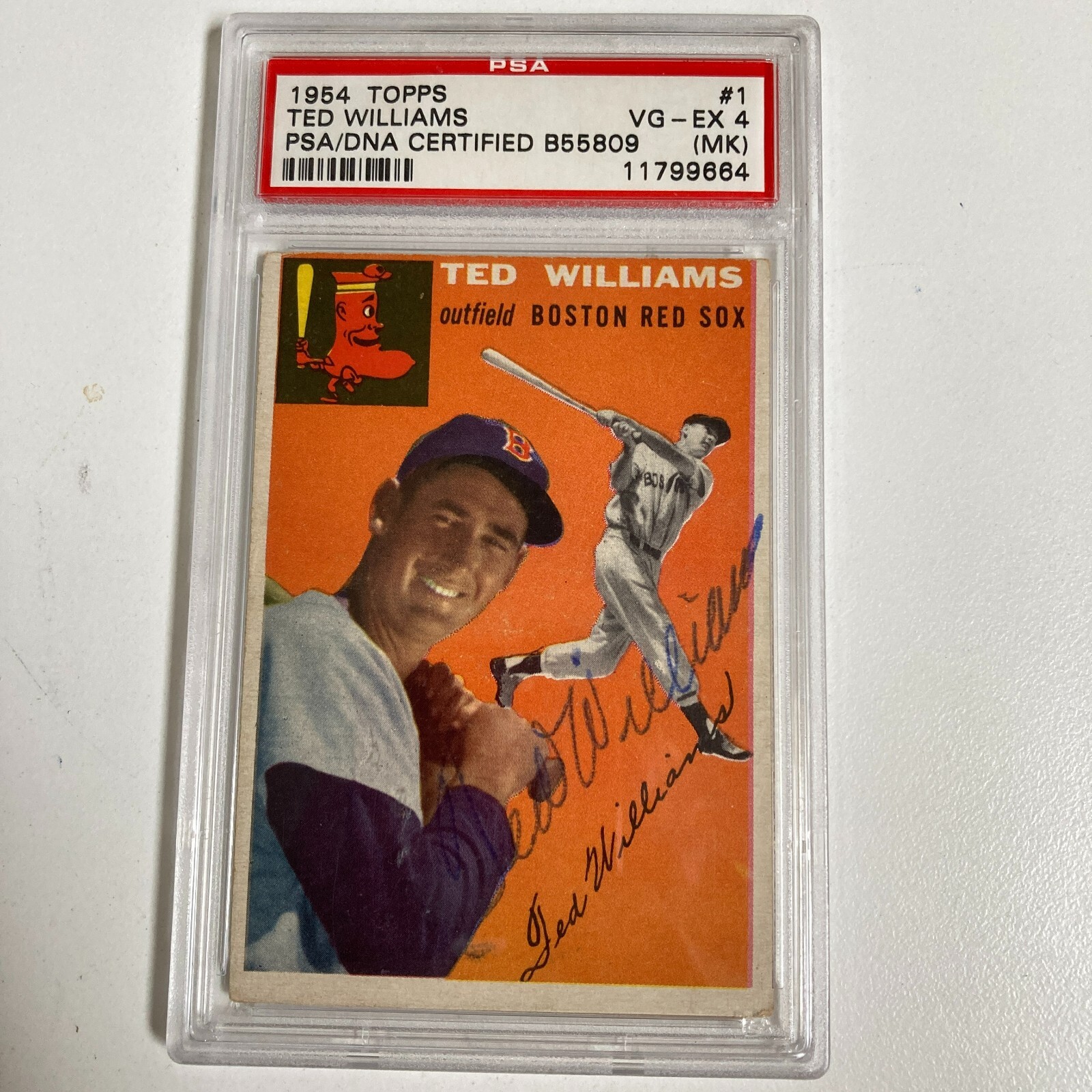 1954 Topps Ted Williams #1 Signed Autographed Baseball Card PSA DNA | eBay