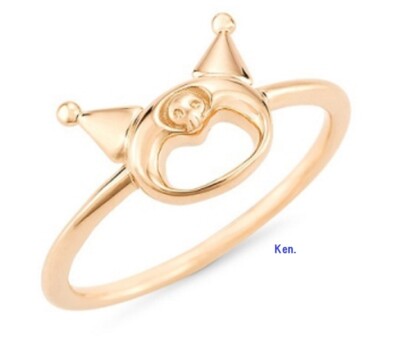 U-TREASURE Kuromi Sanrio Ring K10 Pink Gold Japan Gift New Kawaii Free ...
