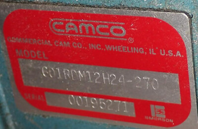 CAMCO 601RDM12H24-270 Rotary Driver Indexing Table Indexer 333 | eBay