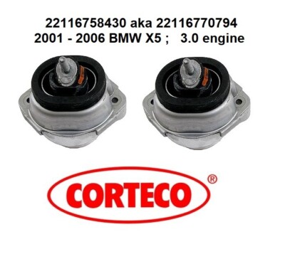 Engine Motor Mount Mounts Kit Left & Right Fits BMW X5 w 3.0L M54 ...