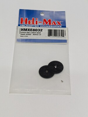 HELI-MAX Upper and Lower Main Drive Gears - Novus CX HMXE8032 | eBay