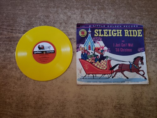 1950s MINT-EXC Golden Record-sleigh ride/ I JUST CAN'T WAIT TILL ...