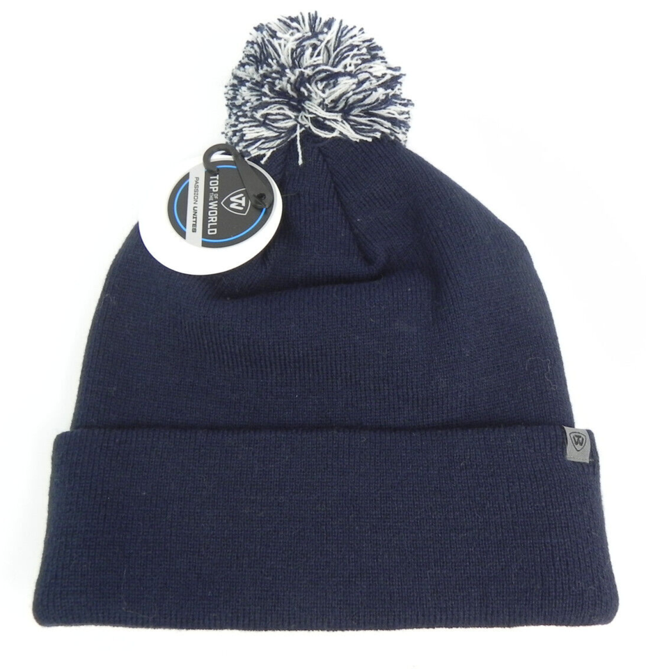 XAVIER MUSKETEERS NCAA TOP OF THE WORLD NAVY BEANIE POM KNIT CAP HAT ...