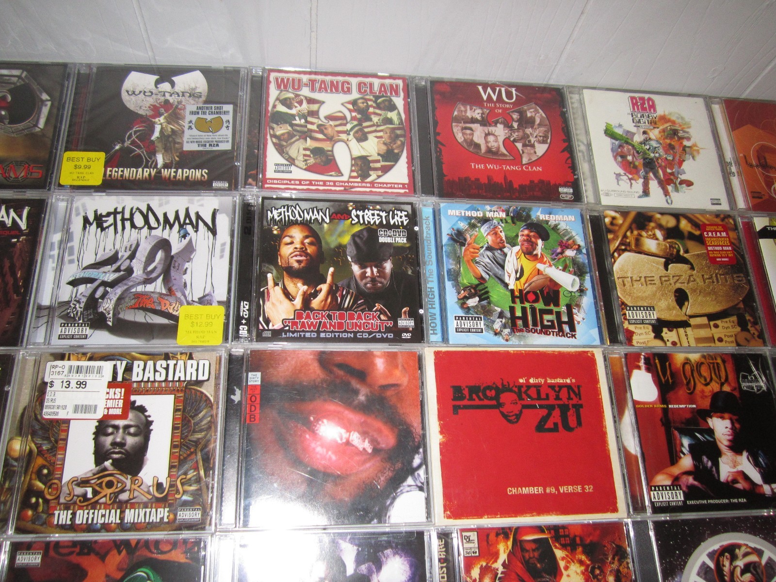 (92) Huge-CD-Lot-of-Wu-Tang Clan, RZA, GZA, ODB, Method Man, Ghostface ...