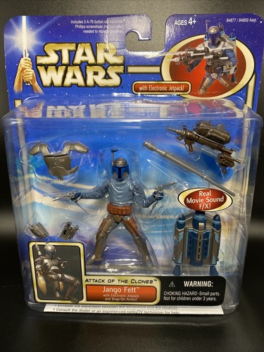 Star Wars Jango Fett Attack Of The Clones Action Figure With Electronic ...