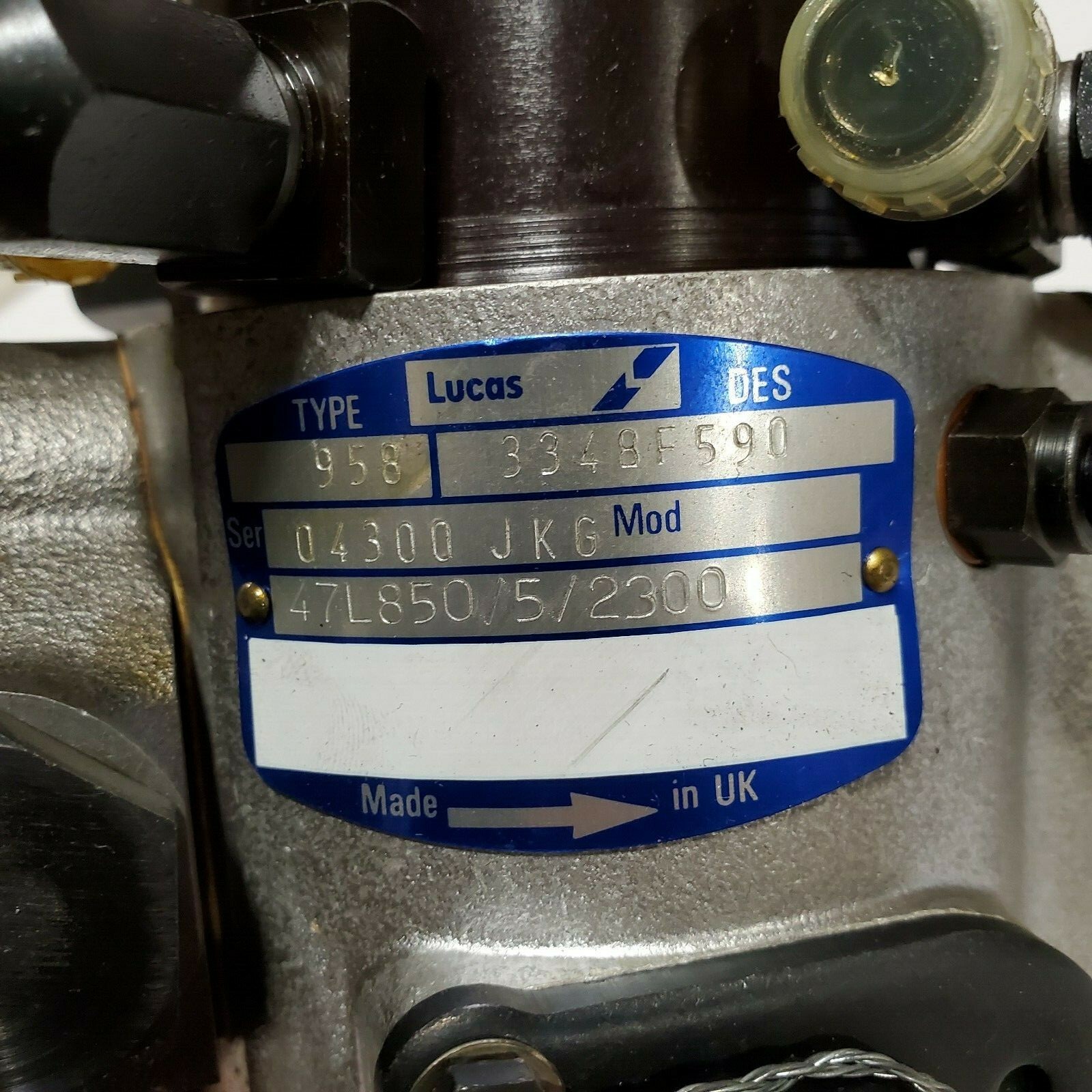 Lucas CAV DPA Fuel Injection Pump Fits Ford Diesel Engine 3348F590 ...