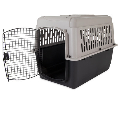 Vibrant Life Portable Dog Kennel, Hard-Sided Carrier for Pets 50-70 lbs ...