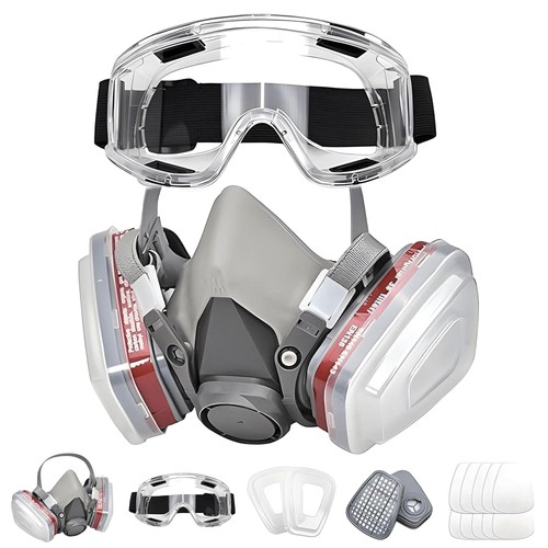 Respirator Mask for Spray Painting, Woodworking, Welding, Dust, and ...