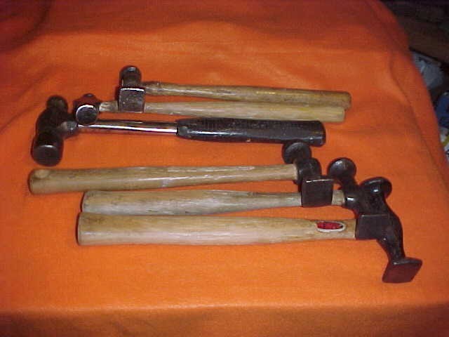 Auto Body & Ball Pein (6) Metalworking Hammers Shop Dolly Tools ...