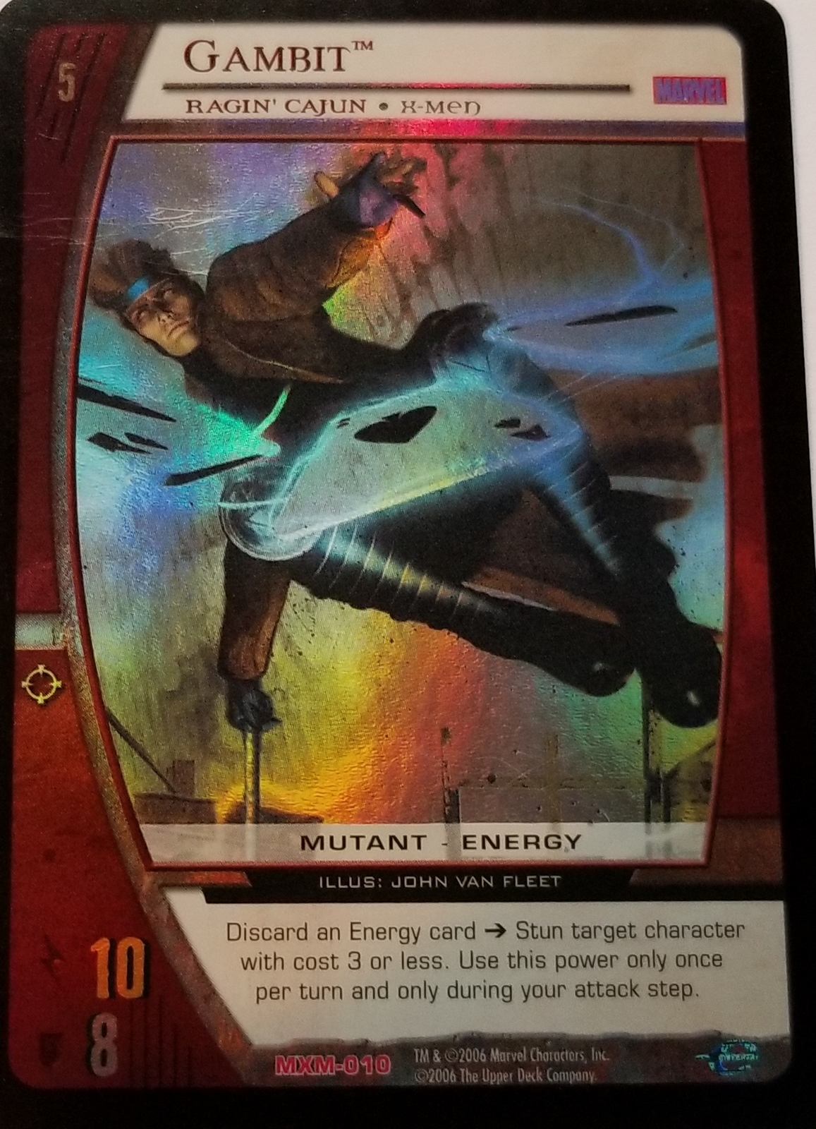 VS System: Gambit, Ragin'Cajun (EA) [Played] TCG CCG Classic Marvel DC ...