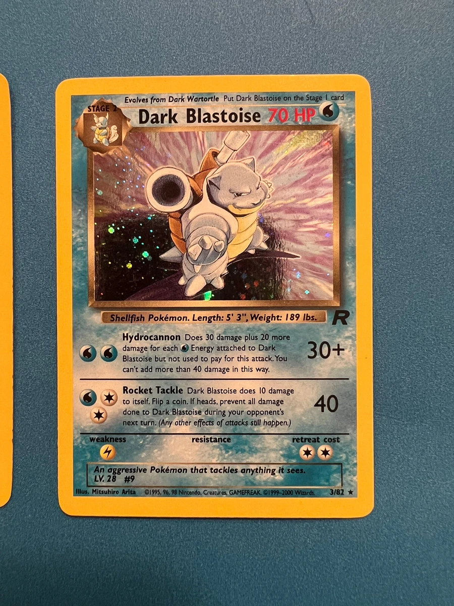 Dark Blastoise Pokemon Card
