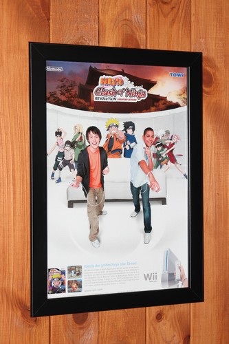 Naruto Clash of Ninja Revolution Wii promo small Poster / Ad Page Art ...