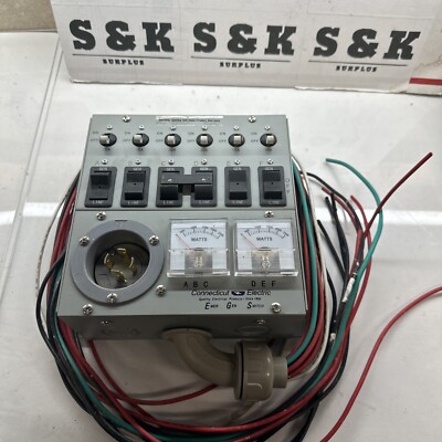 Connecticut Emergen Switch 6-5001HR Generator Panel | eBay