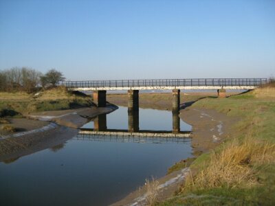 Photo 6x4 Old Railway Bridge Glasson/SD4456 The former railway line is ...