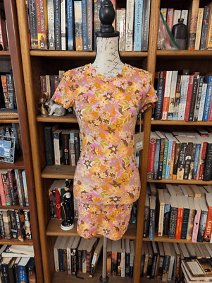 New $120 STONE FOX SWIM Bambi Baby Tee Dress Retro Pop Print Small Swim ...