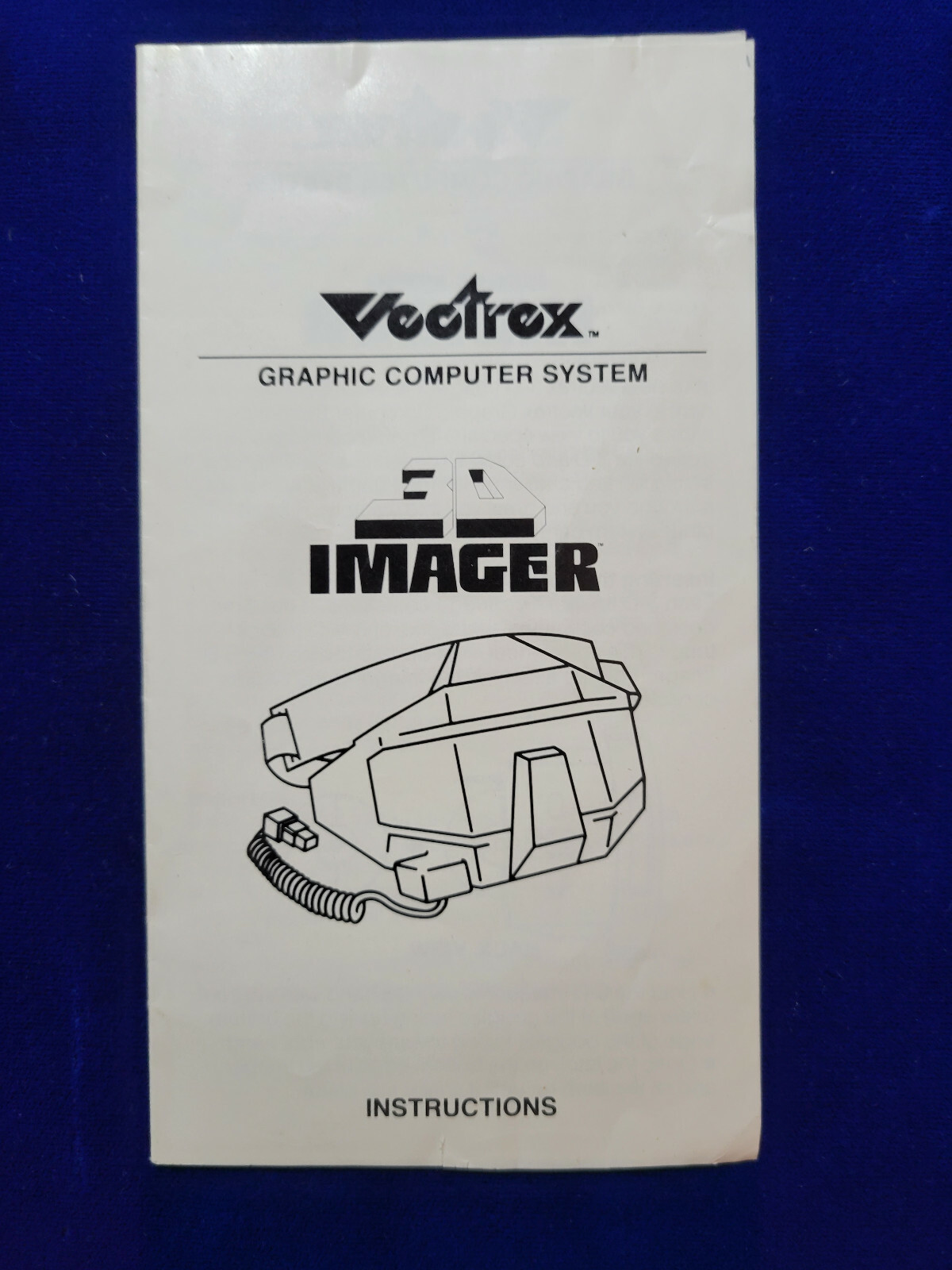 🌟 1983 Vectrex 3d Imager MANUAL VERY RARE! IMPOSSIBLE! | eBay