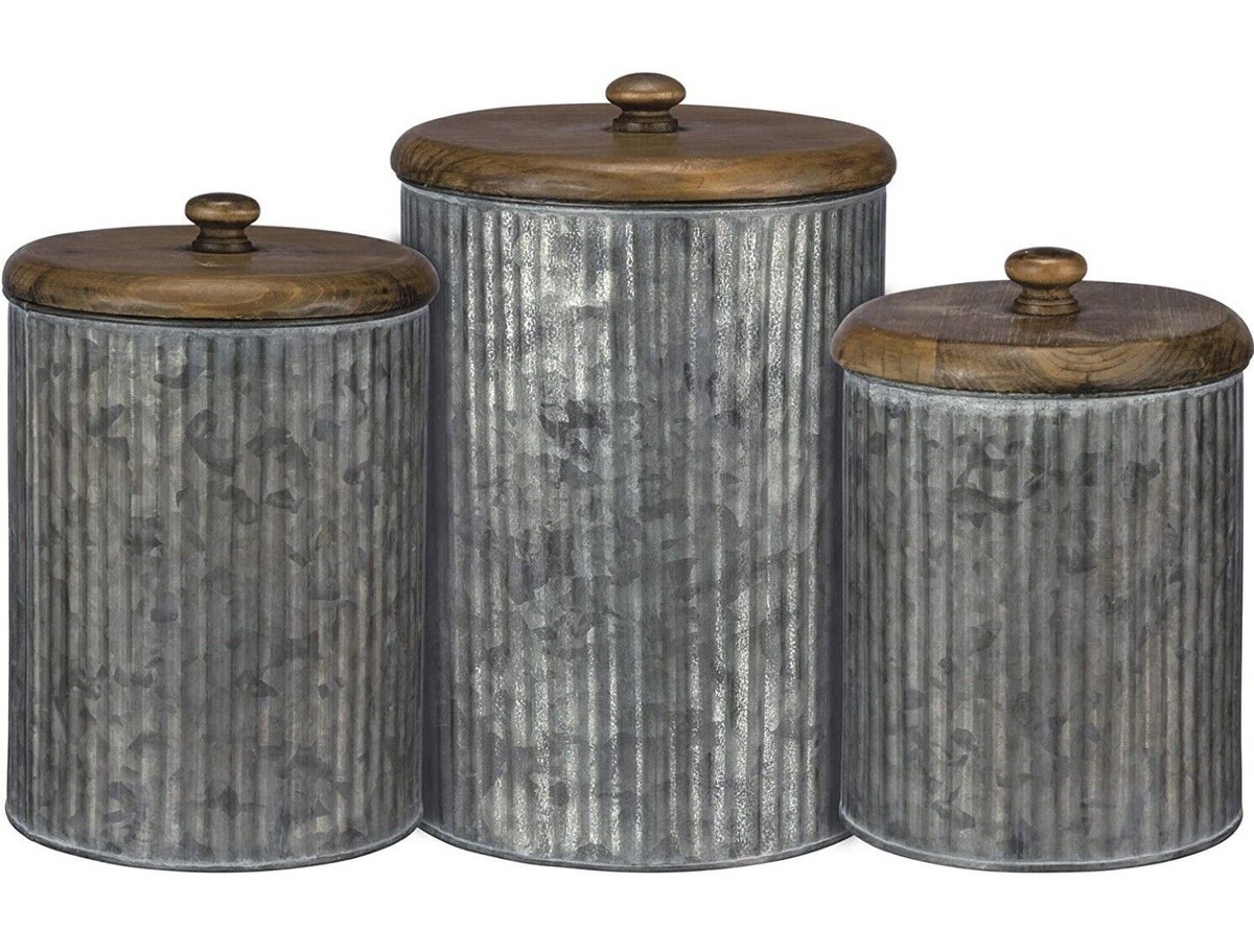 Farmhouse Metal Canisters