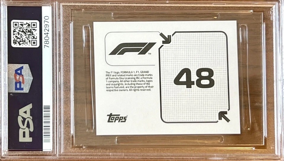 SSP PSA 9 RC Max Verstappen 2020 Topps Formula One F1 Rookie Sticker ...