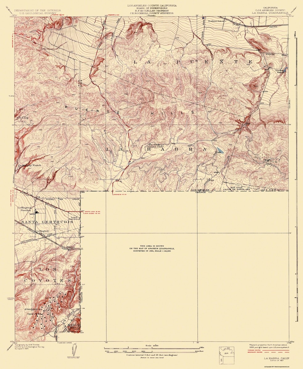 Mapa De La Habra, California