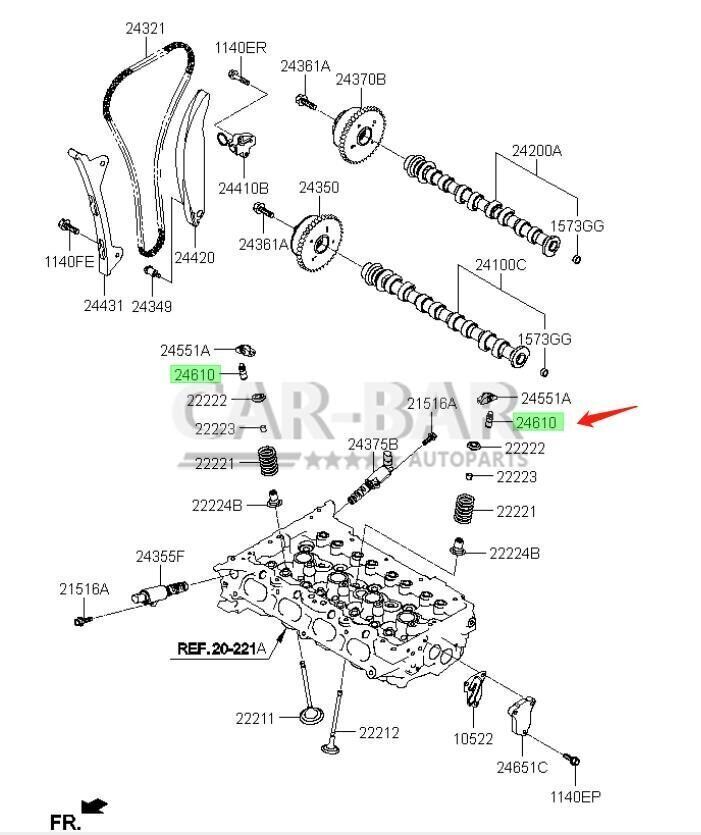 16PCS Adjuster-Rocker Arm For Hyundai Elantra KIA Soul 1.8L 2.0L ...