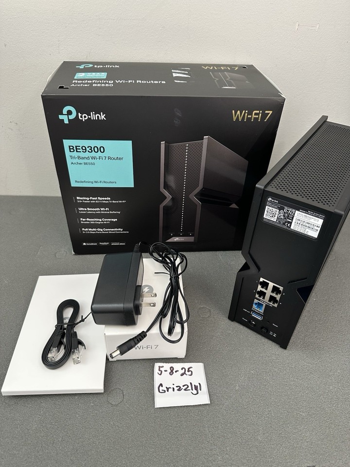 TP-Link Archer BE9300 Tri-Band WiFi 7 Wireless Router Up To 9.2 Gbps | eBay