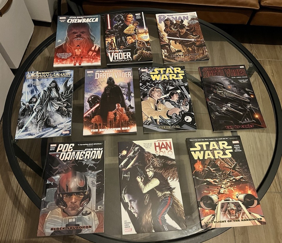 LOT OF 54 Star Wars Trade Paperback Marvel Volumes TPB Comics 2015-2021 ...