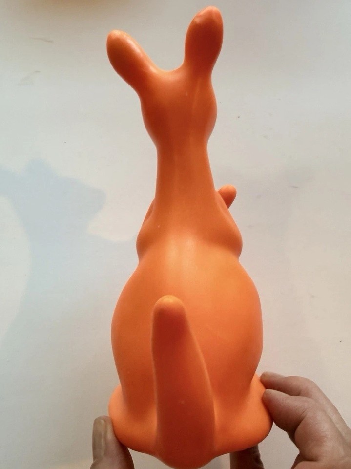 Vintage 1975 Baby Joy Kangaroo and Joey Rubber Toy | eBay