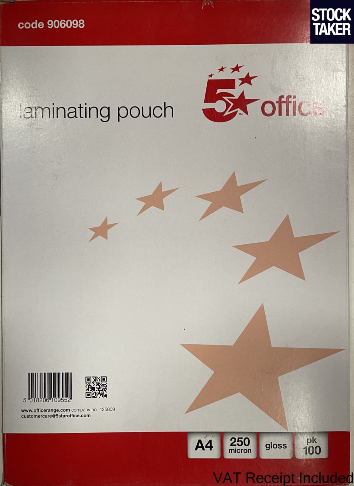 100 Pack Laminating Pouches Glossy Gloss. SELECT A4 or A3. 150, 200 ...